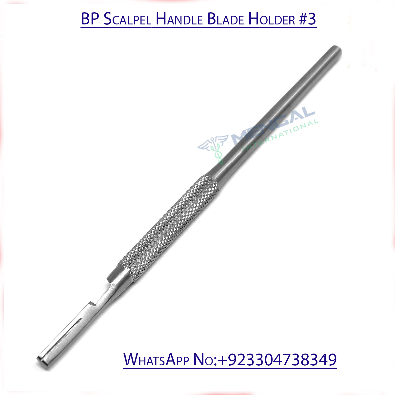 Surgical BP Scalpel Handle Blade Holder #3 Round Pattern – Mengal ...