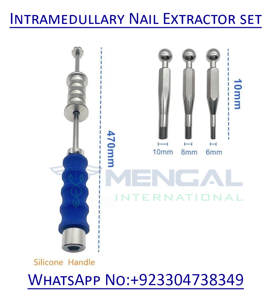 Intramedullary Nail Extractor set for Femur and Tibia Nail Orthopedic ...